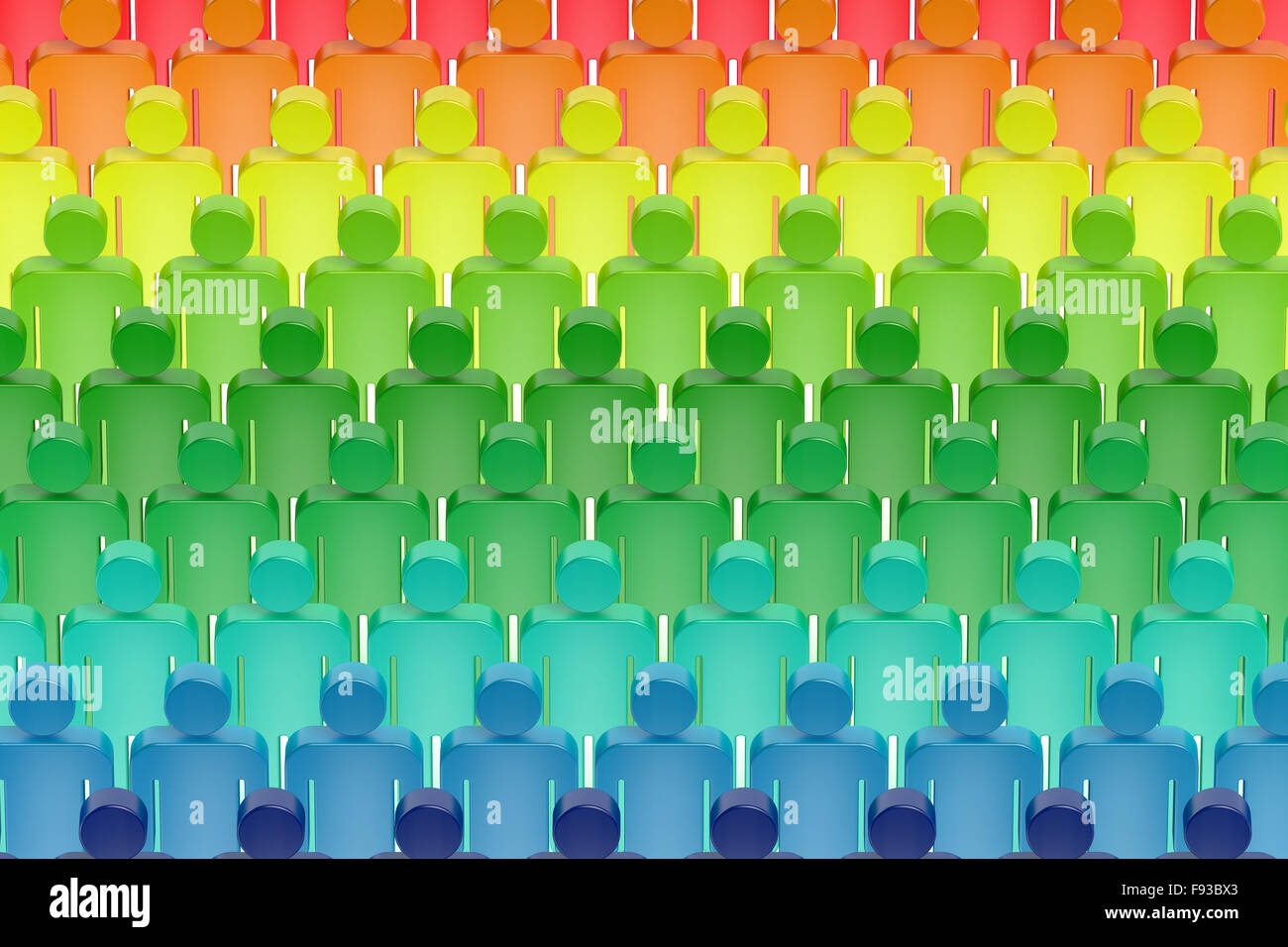 Abstract rainbow colorful people background Stock Photo - Alamy