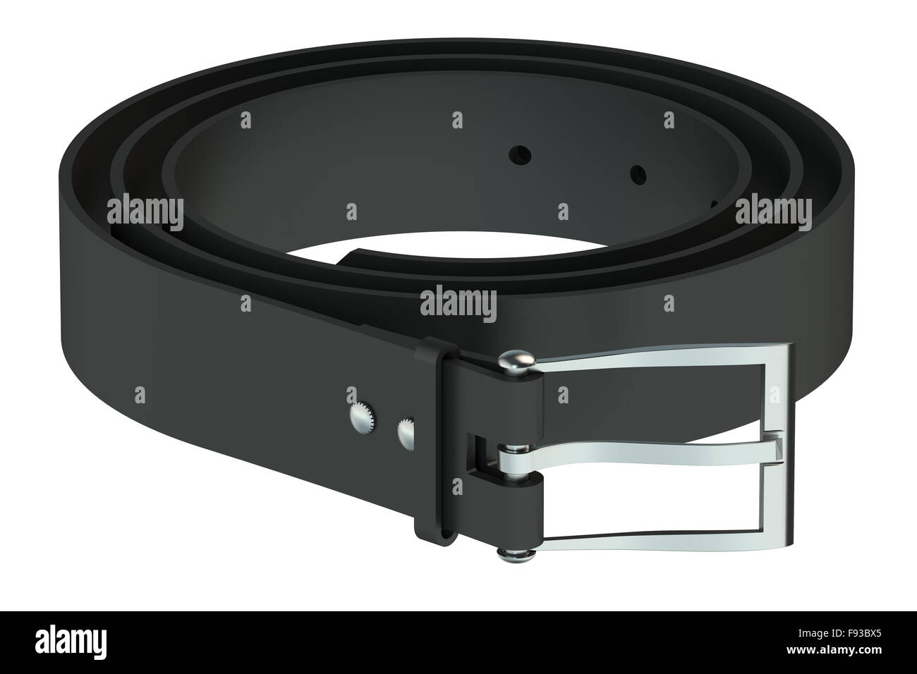 black belt isolated on white background Stock Photo - Alamy