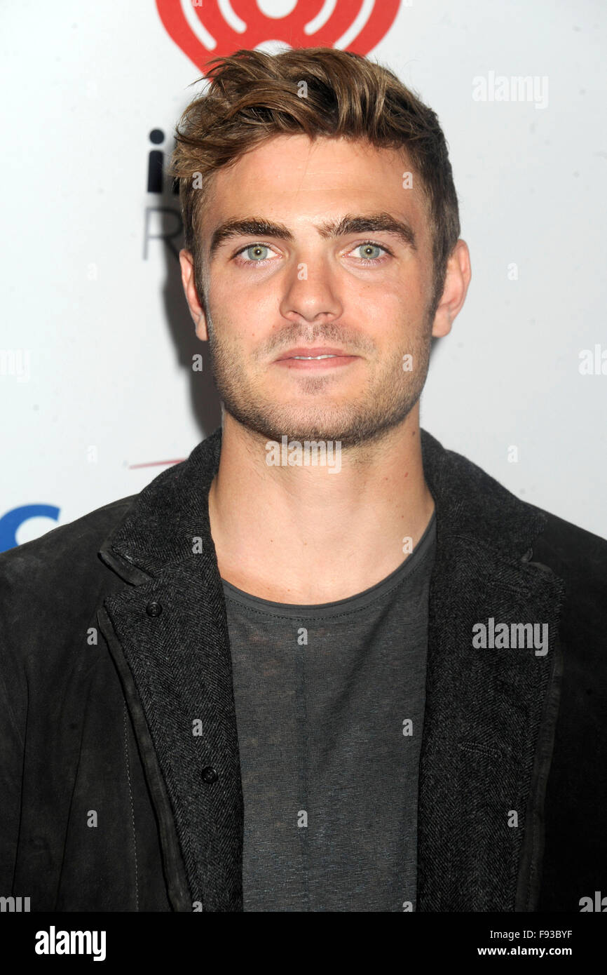 New York City. 11th Dec, 2015. Alex Roe attends the Z100's iHeartRadio ...