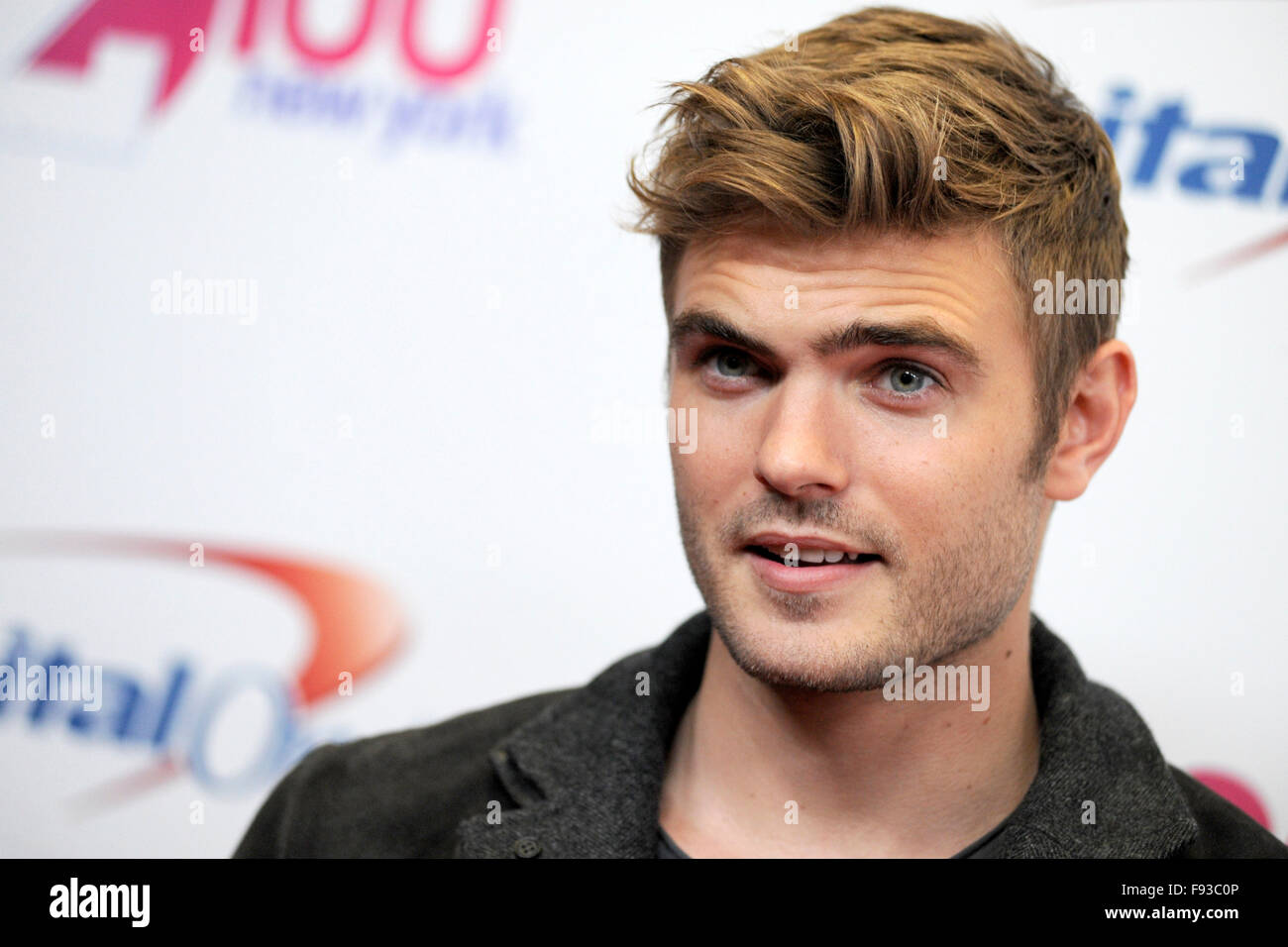 New York City. 11th Dec, 2015. Alex Roe attends the Z100's iHeartRadio ...