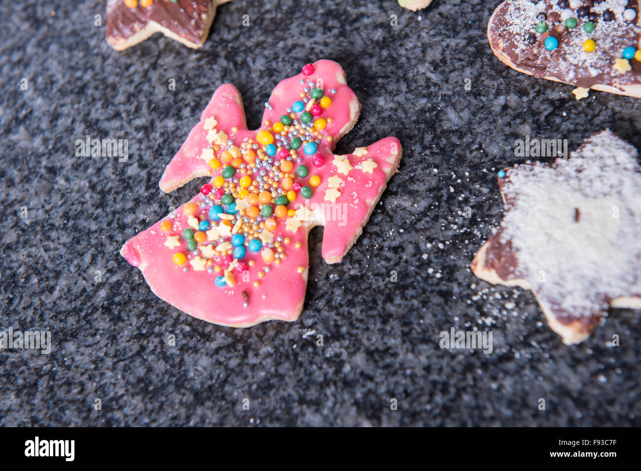 several christmas cookies ready to eat in advent Stock Photo - Alamy