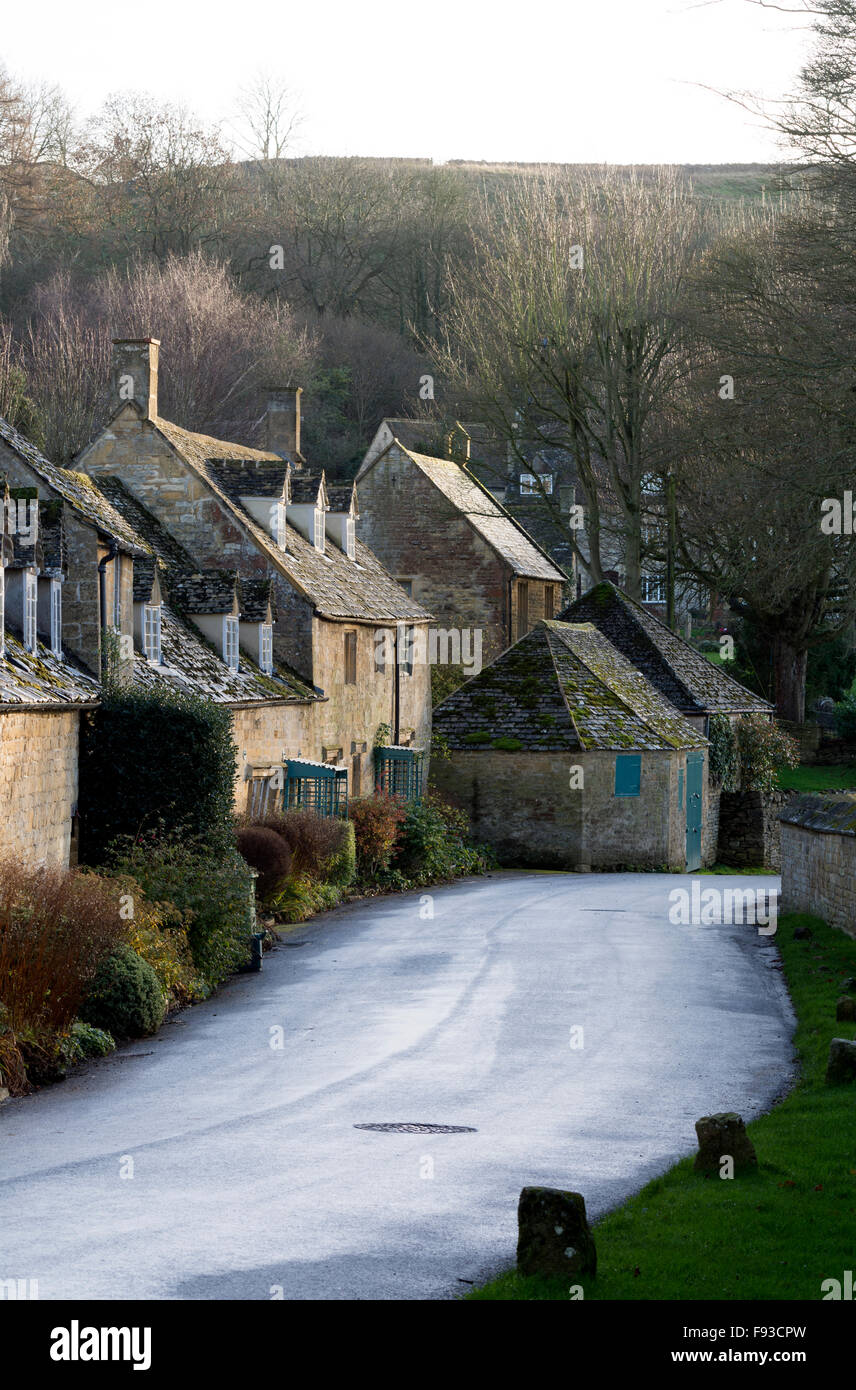 Snowshill village in winter, Gloucestershire, England, UK Stock Photo ...
