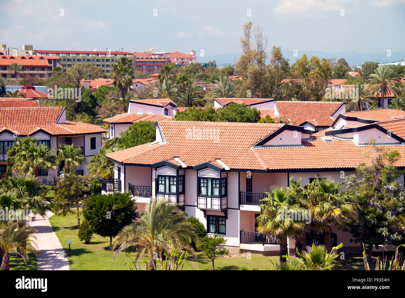 Luxury residences along Mediterranean sea in Turkey Stock Photo - Alamy