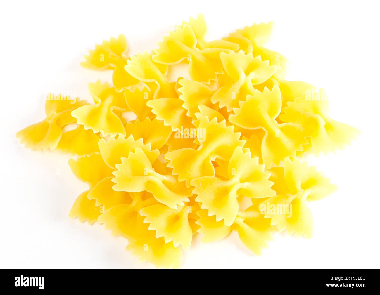 dried italian pasta (macaroni) isolated on white background Stock Photo ...