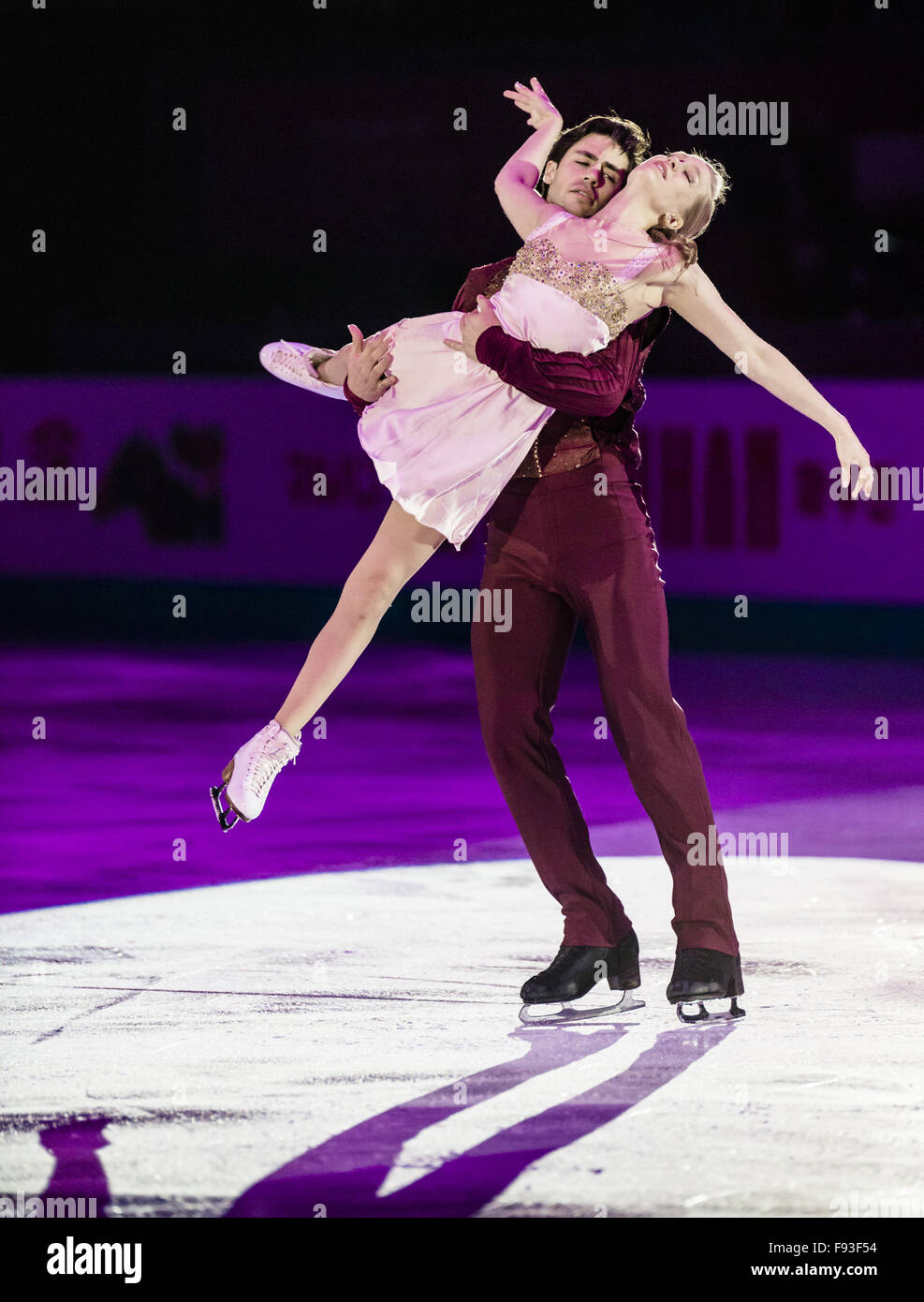 Dec. 13, 2015 - Canada's KAITLYN WEAVER/ANDREW POJE perform during the exhibition program at the ...