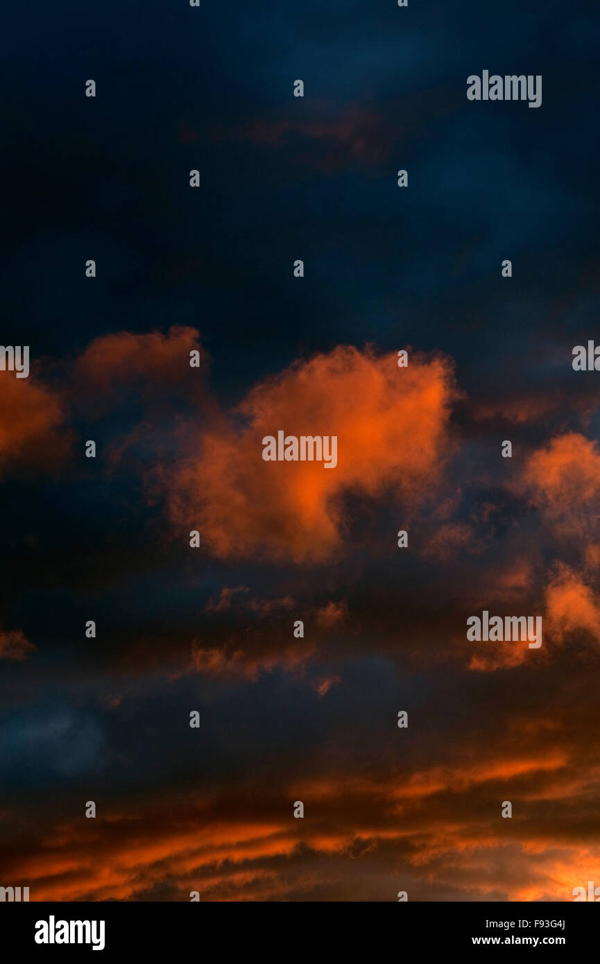 Storm clouds gathering for stormy weather with rain and wind Stock ...