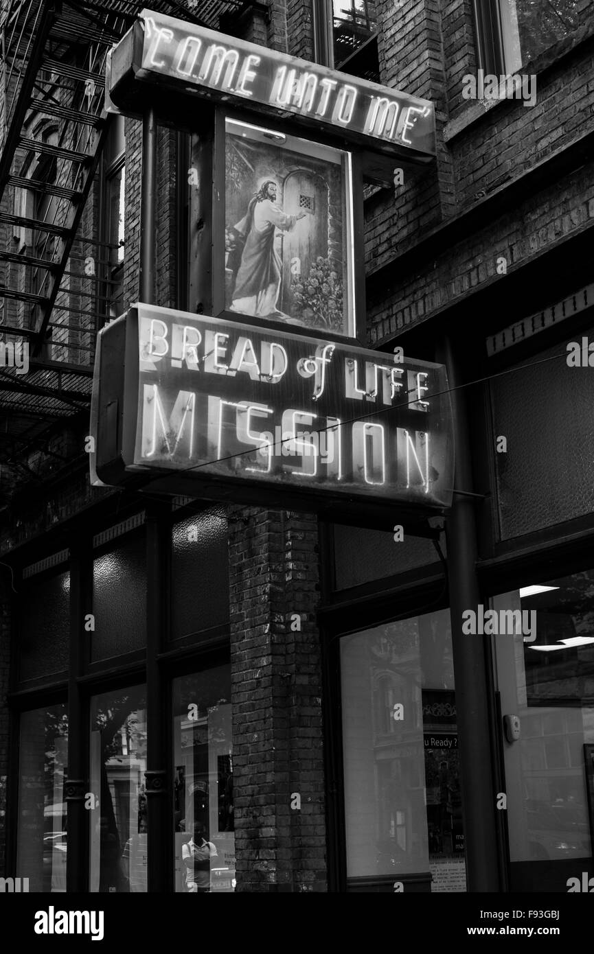 Mission of hope and charity Black and White Stock Photos & Images - Alamy