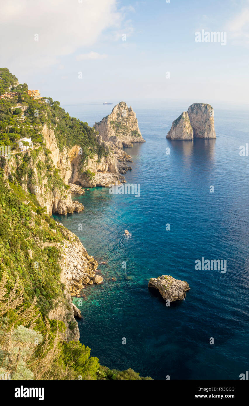 Autumn on the coast of the Capri Island - Island of Love ,famous ...