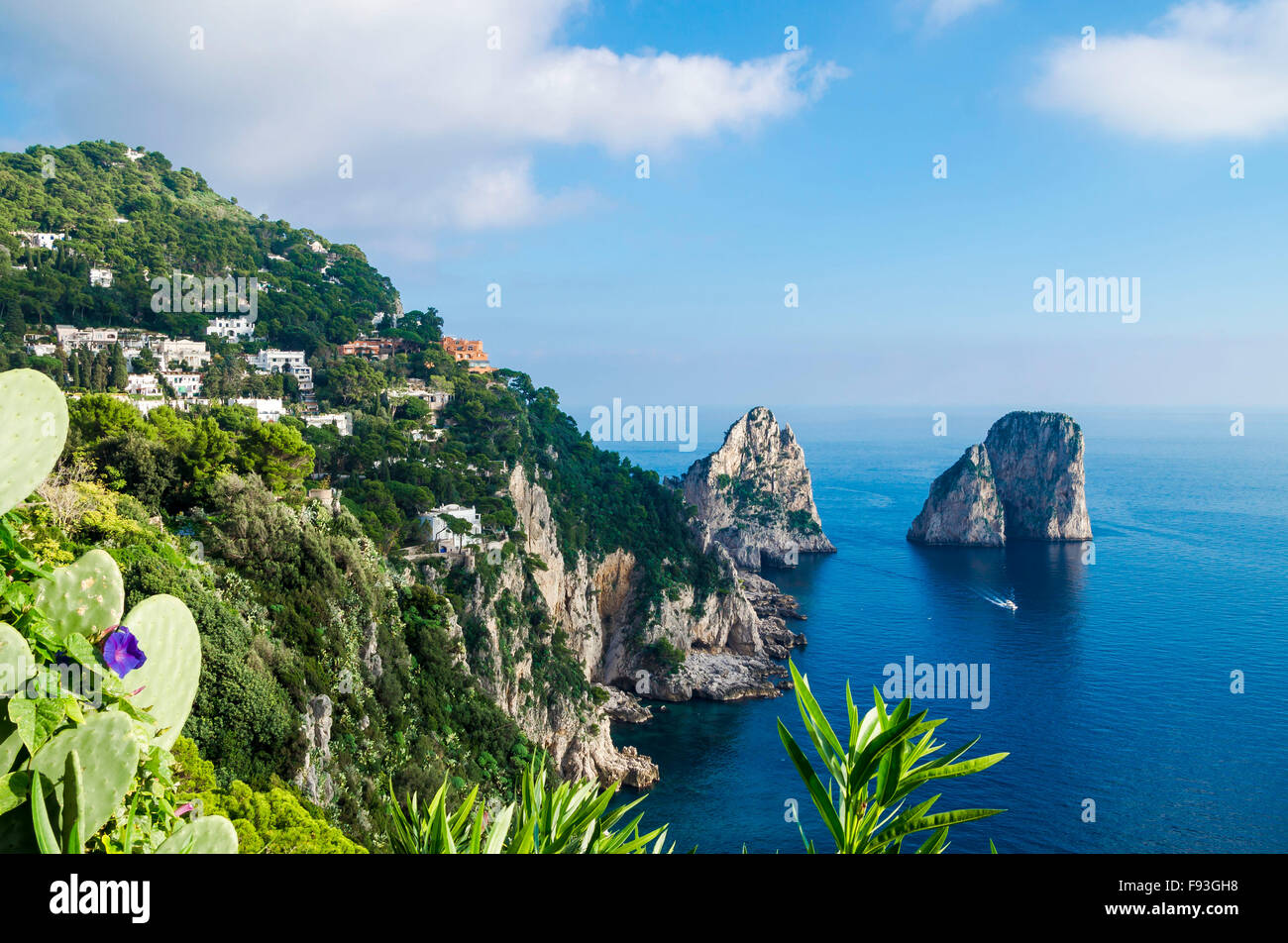 Autumn on the coast of the Capri Island - Island of Love ,famous ...