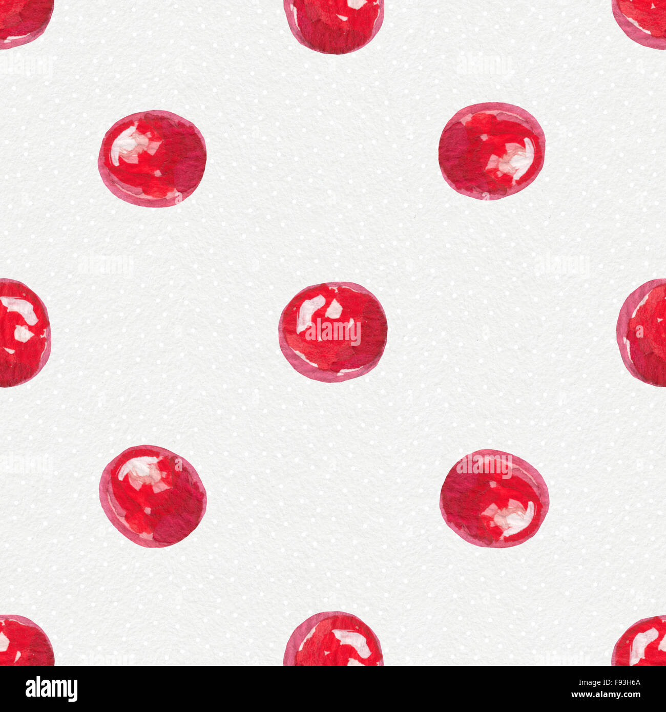 Watercolor Cranberry. Seamless pattern Stock Photo - Alamy