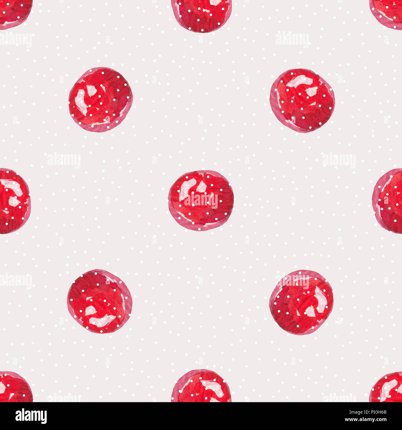 Watercolor Cranberry. Seamless pattern Stock Photo - Alamy