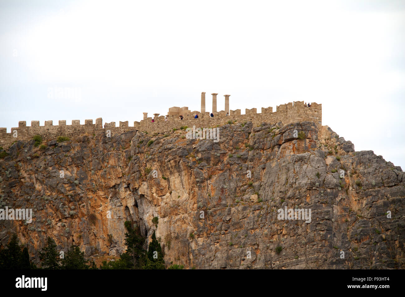 Acropolis in Lindos/Greece Stock Photo - Alamy