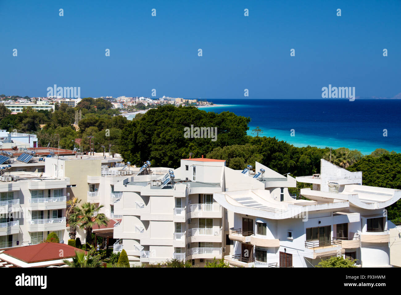 Rhodes city view Greece Stock Photo - Alamy