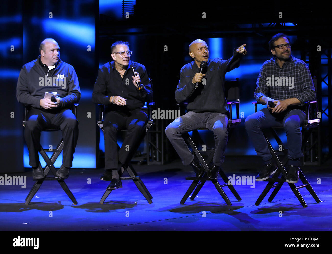 Blue Man Group Arrival at The Luxor in Las Vegas Featuring: Jack Kenn ...