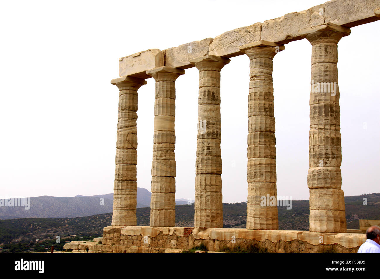 The Temple of Poseidon at Sounion Greece Stock Photo - Alamy