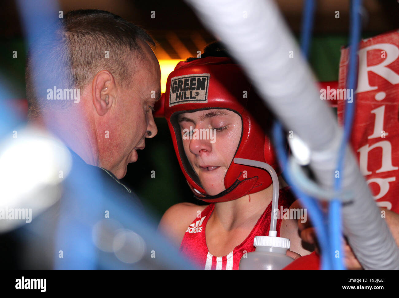 Boxing corner coach drink hi-res stock photography and images - Alamy