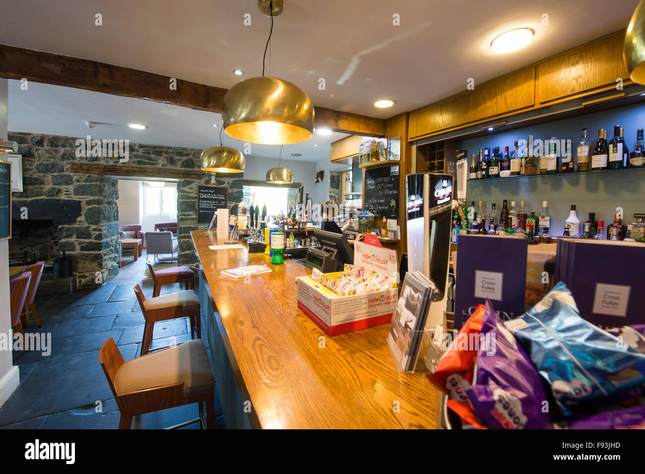 The bar at the Cross Foxes , 5 five star luxury hotel and restaurant ...