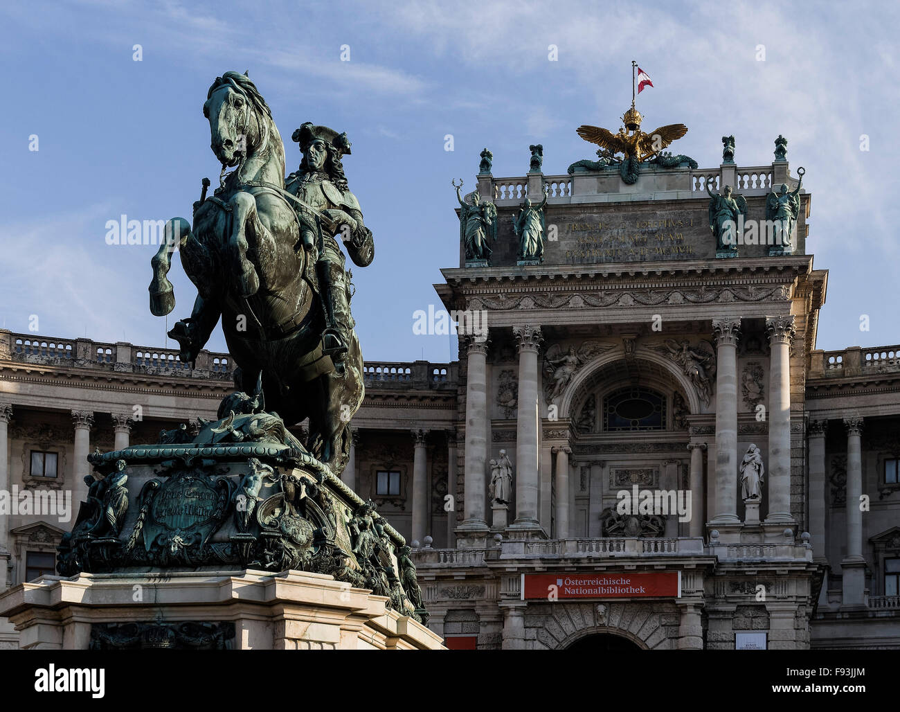 Monument Prince Eugen at National Library in Neue Hofburg, Vienna ...