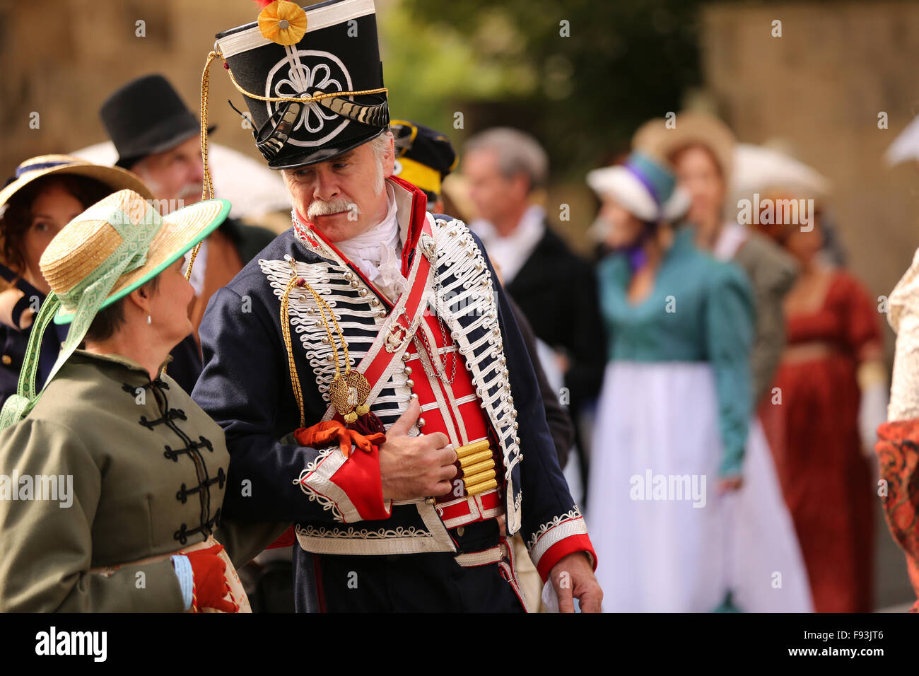 Soldiers at the Bath Jane Austen day in September 2014 Stock Photo - Alamy
