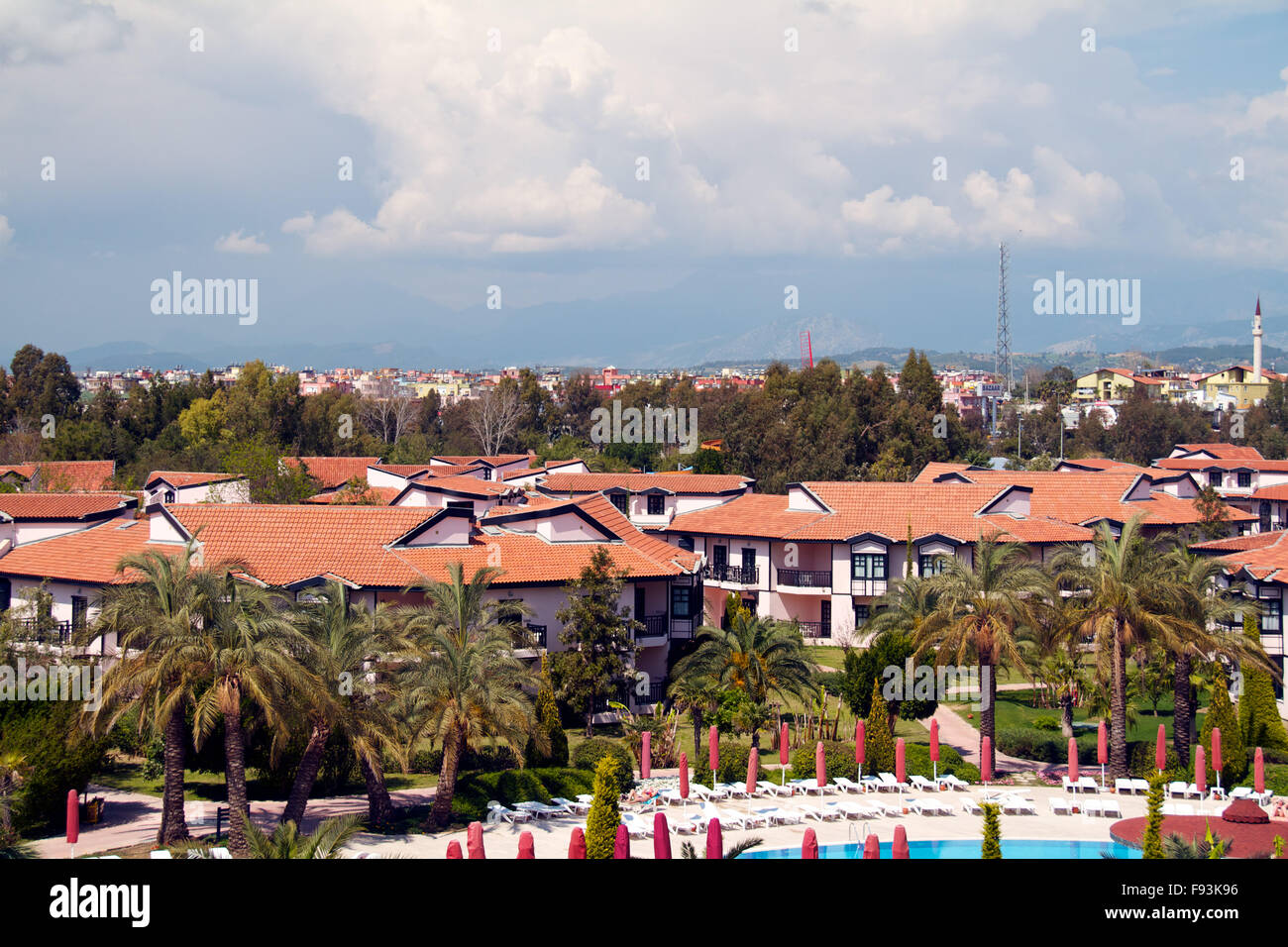 Luxury residences along Mediterranean sea in Turkey Stock Photo - Alamy