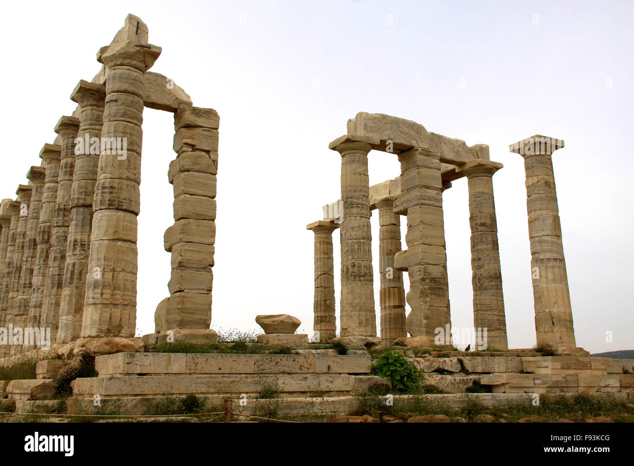 The Temple of Poseidon at Sounion Greece Stock Photo - Alamy