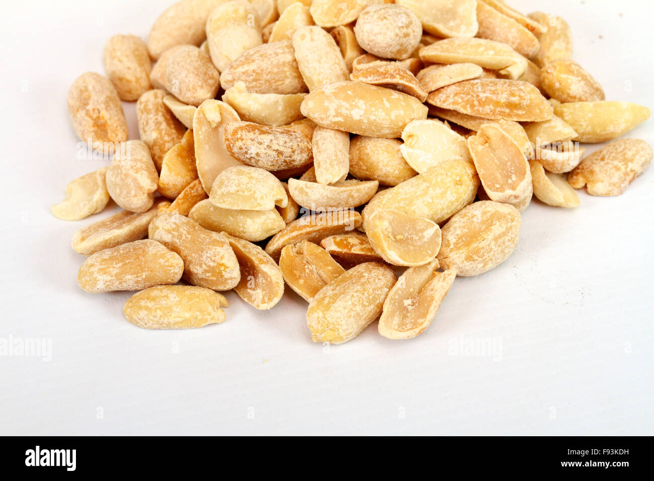 Close-up image of peanuts studio isolated on white background Stock ...