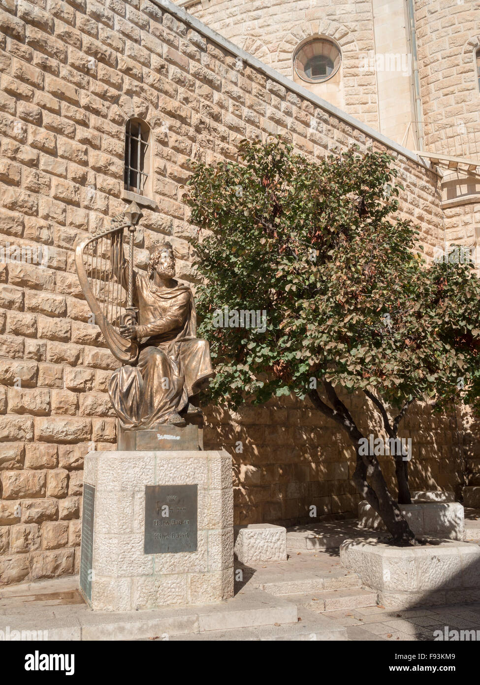 King David statue in Old Jerusalem Stock Photo - Alamy