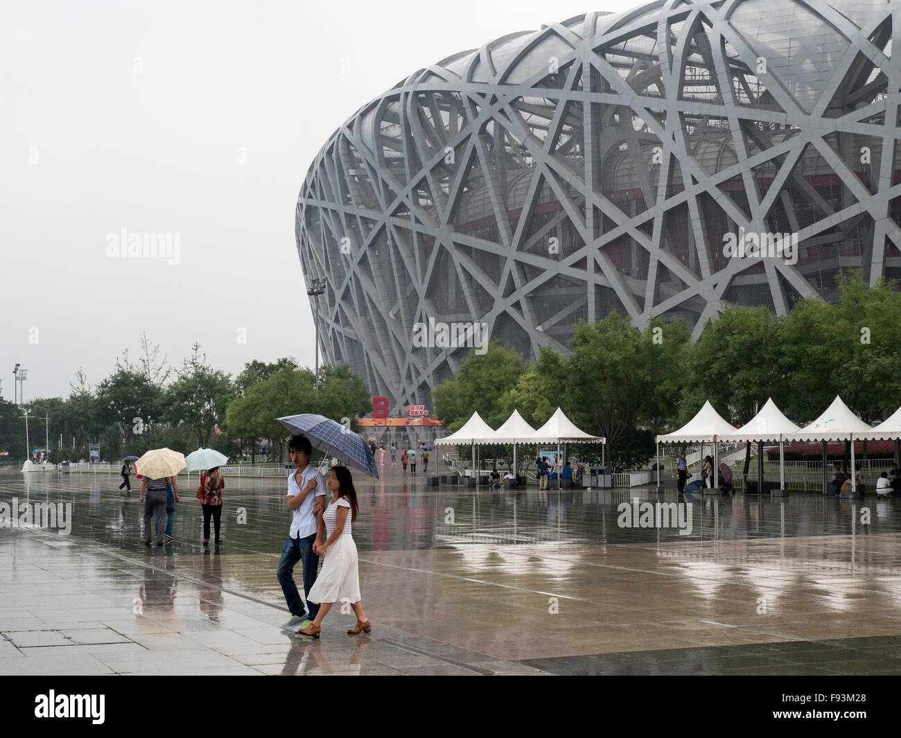 National stadium "Birds nest" at Olympic Center, Beijing, China, Asia ...
