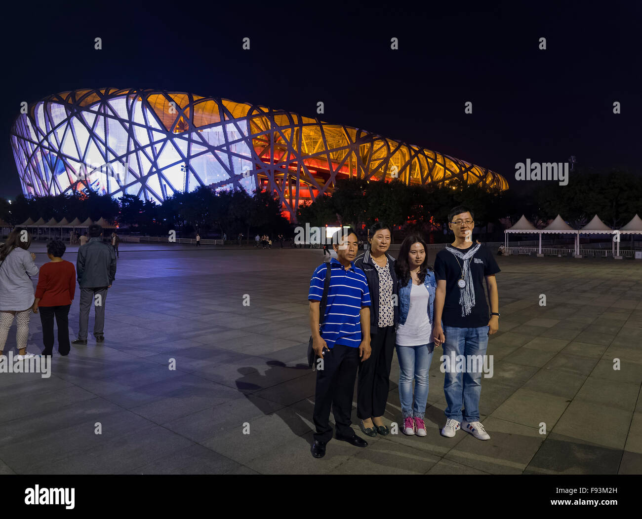National stadium "Birds nest" at Olympic Center, Beijing, China, Asia ...