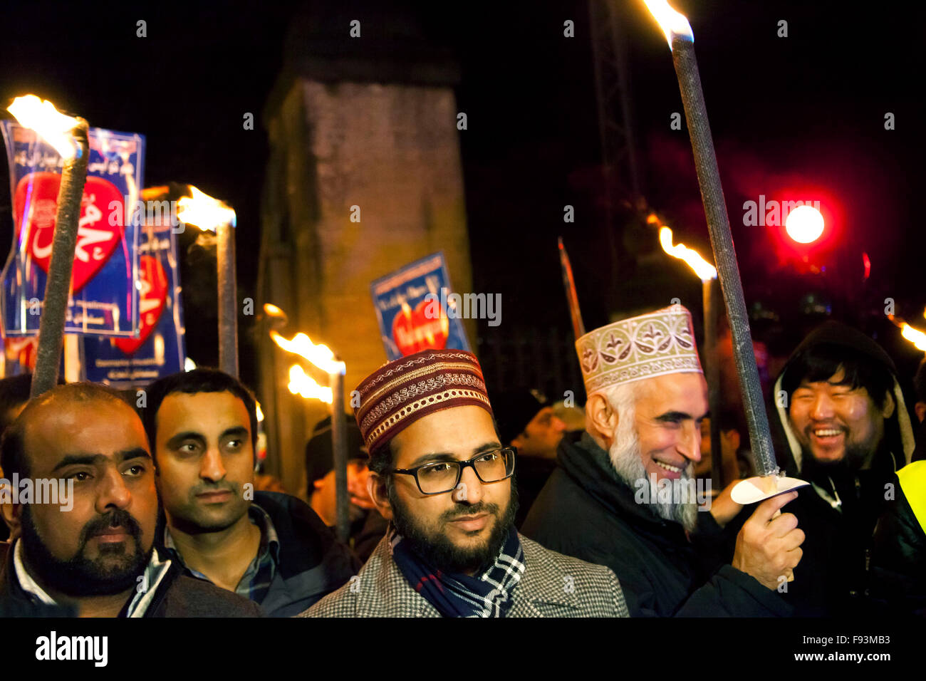Copenhagen, Denmark. 13th December, 2015. Danish Muslims walks in ...