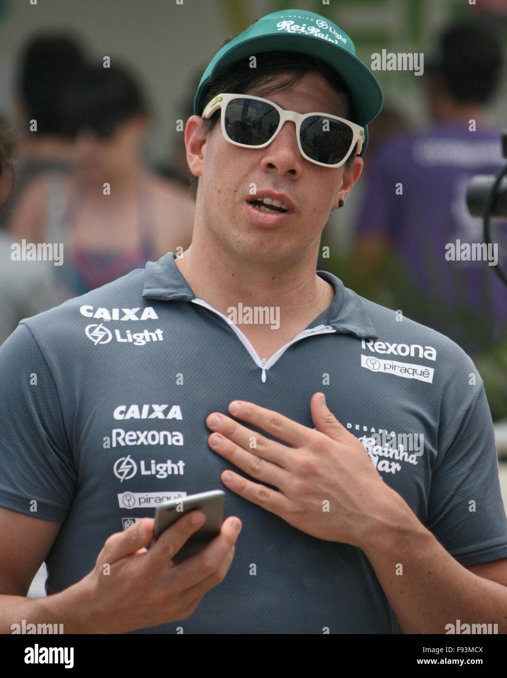 Rio de Janeiro, Brazil, 13th December, 2015. Open water swimmer Chad Ho ...