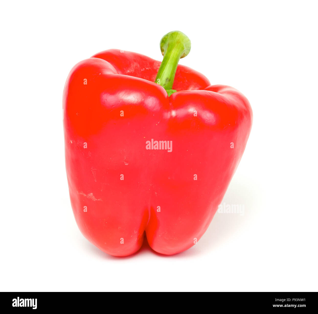 Bright red pepper isolated on white Stock Photo - Alamy