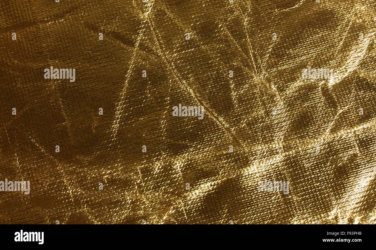 texture of crumpled foil gold Stock Photo - Alamy