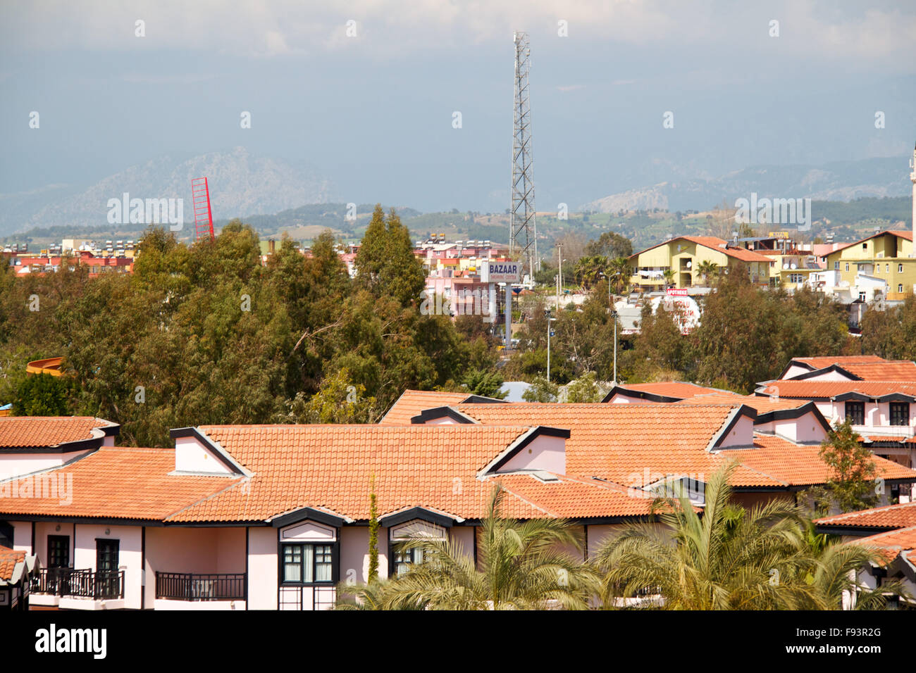 Luxury residences along Mediterranean sea in Turkey Stock Photo - Alamy