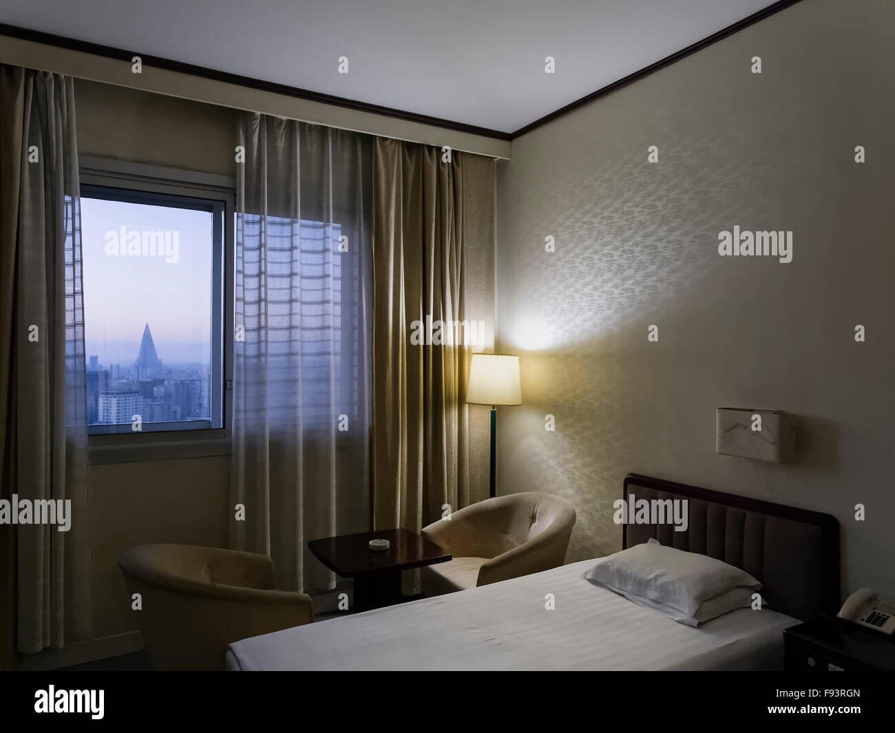 Yanggakdo hotel pyongyang hi-res stock photography and images - Alamy