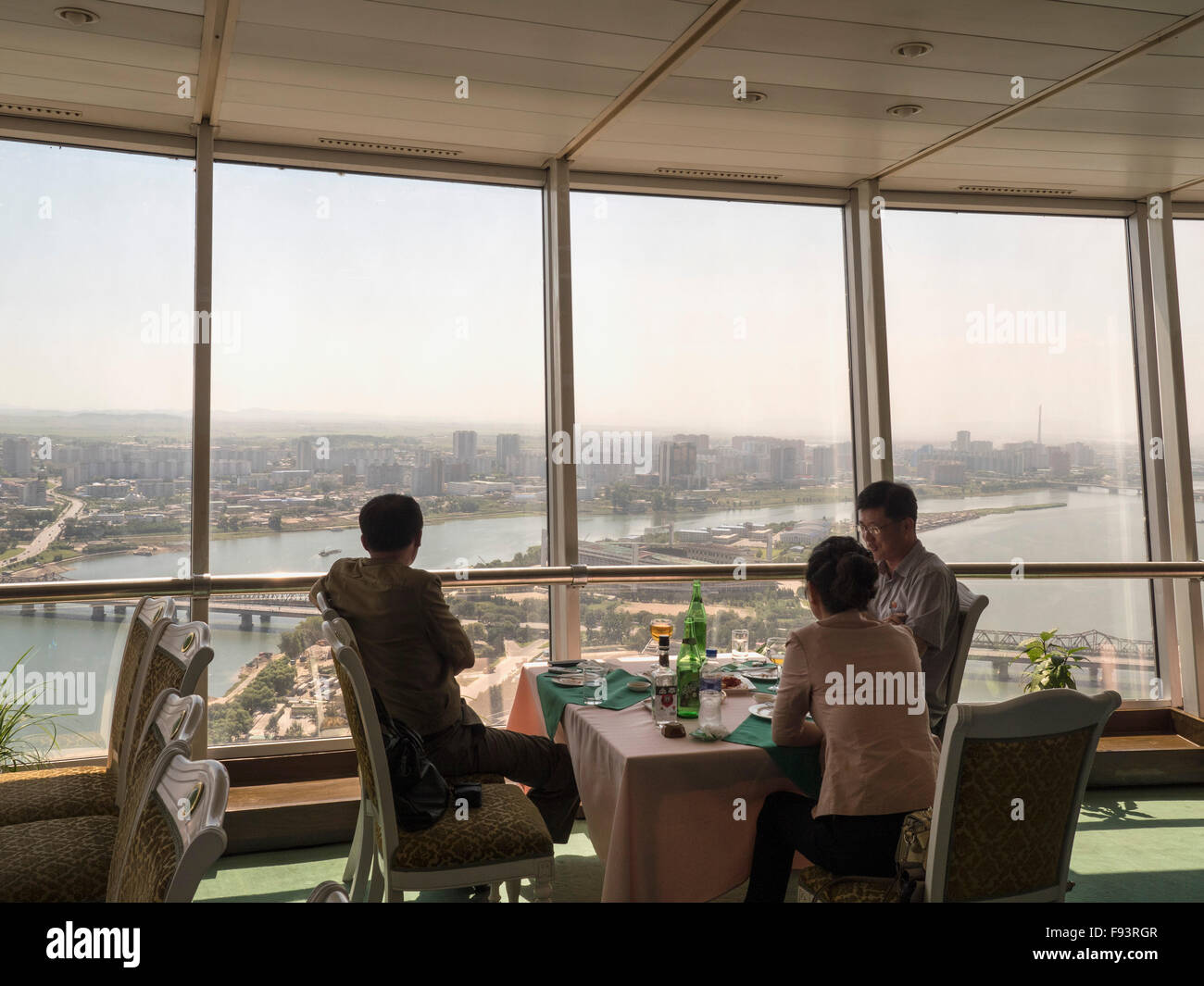Rotating restaurant in Yanggakdo-Hotel, Pyonyang, North Korea, Asia ...