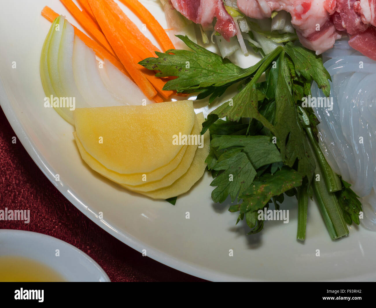 Korean dish JonGol, Pyonyang, North Korea, Asia Stock Photo - Alamy