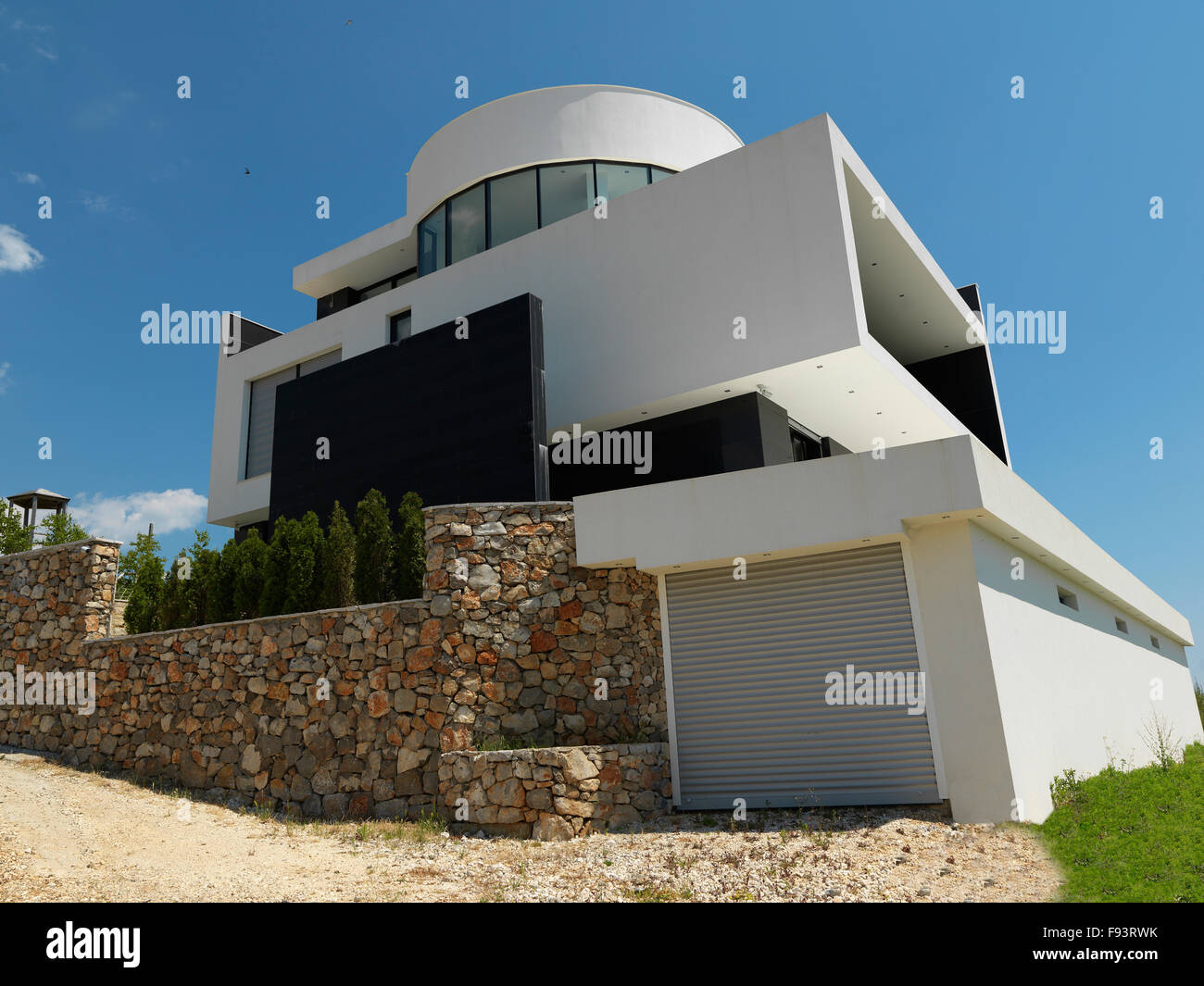 External view of a contemporary house modern villa Stock Photo - Alamy