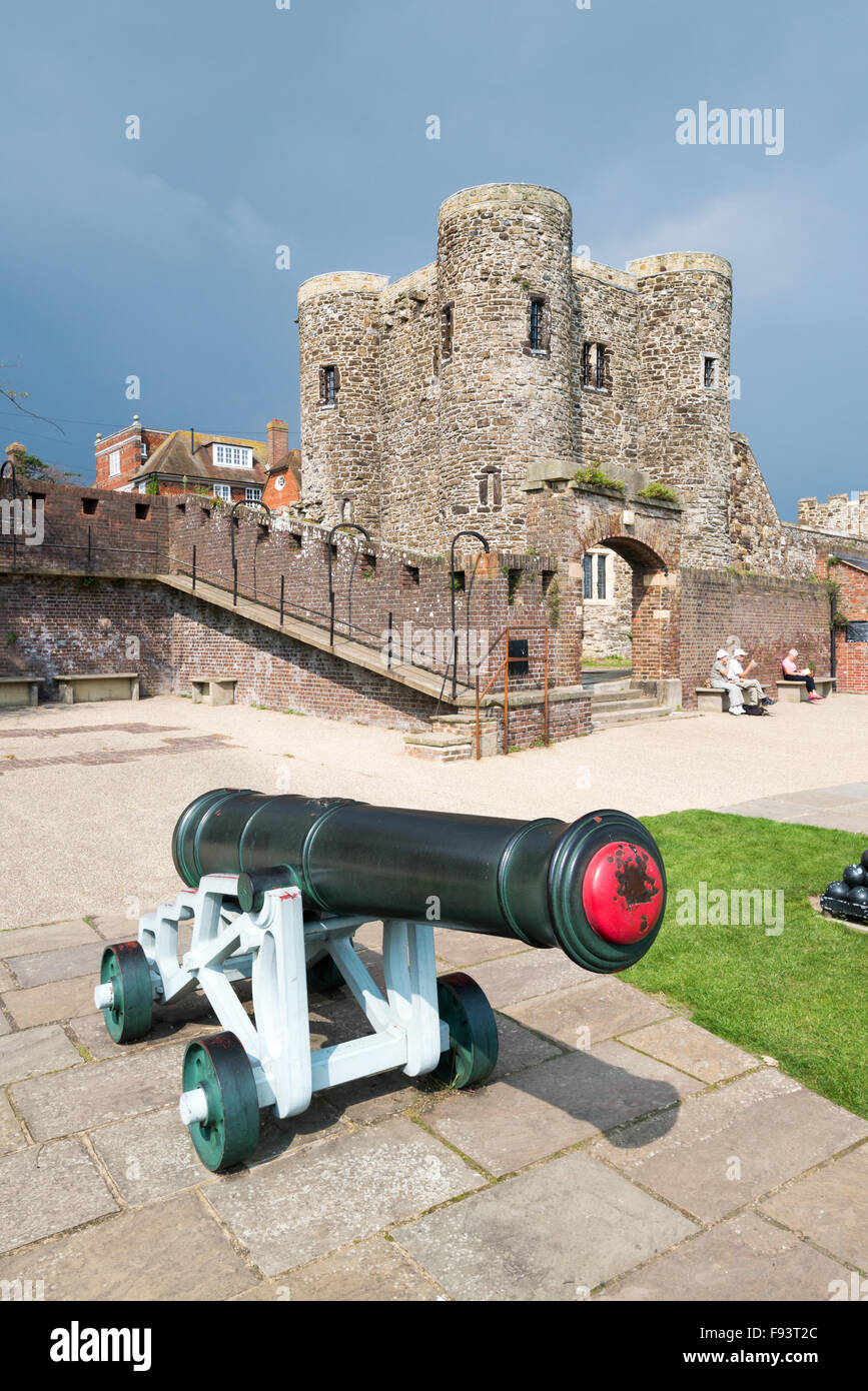 Rye Castle also known as Ypres Tower at Rye, East Sussex Stock Photo ...