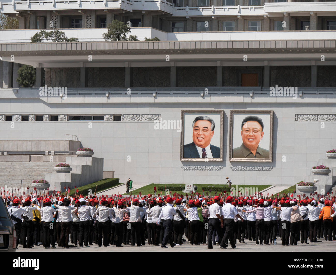People's study hall at Kim il Sung square, Pyongyang, North Korea, Asia ...