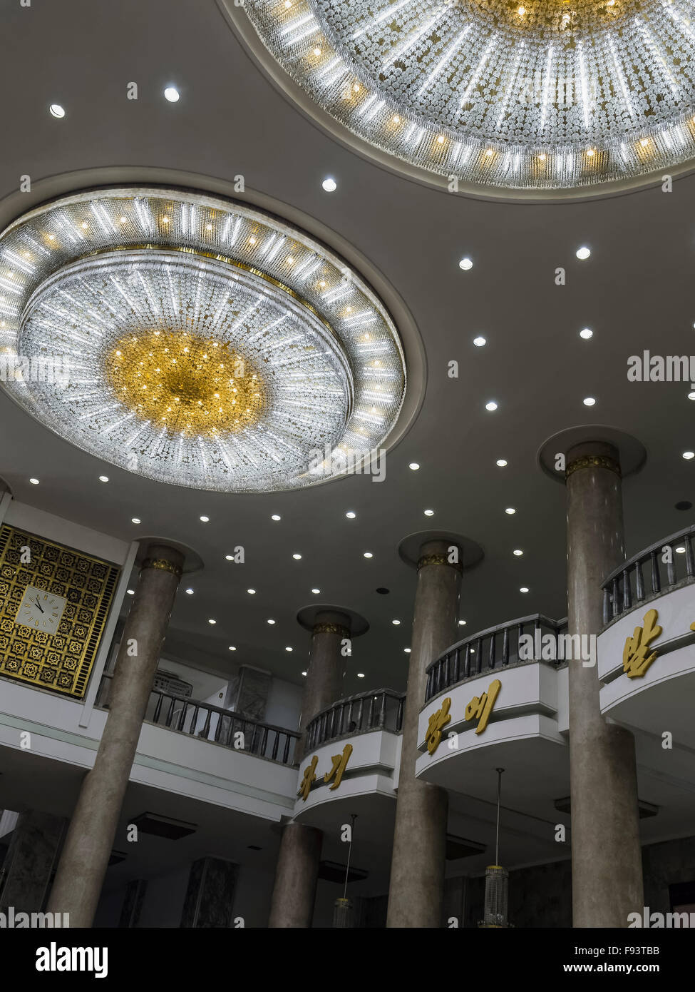 People's study hall at Kim il Sung square, Pyongyang, North Korea, Asia ...