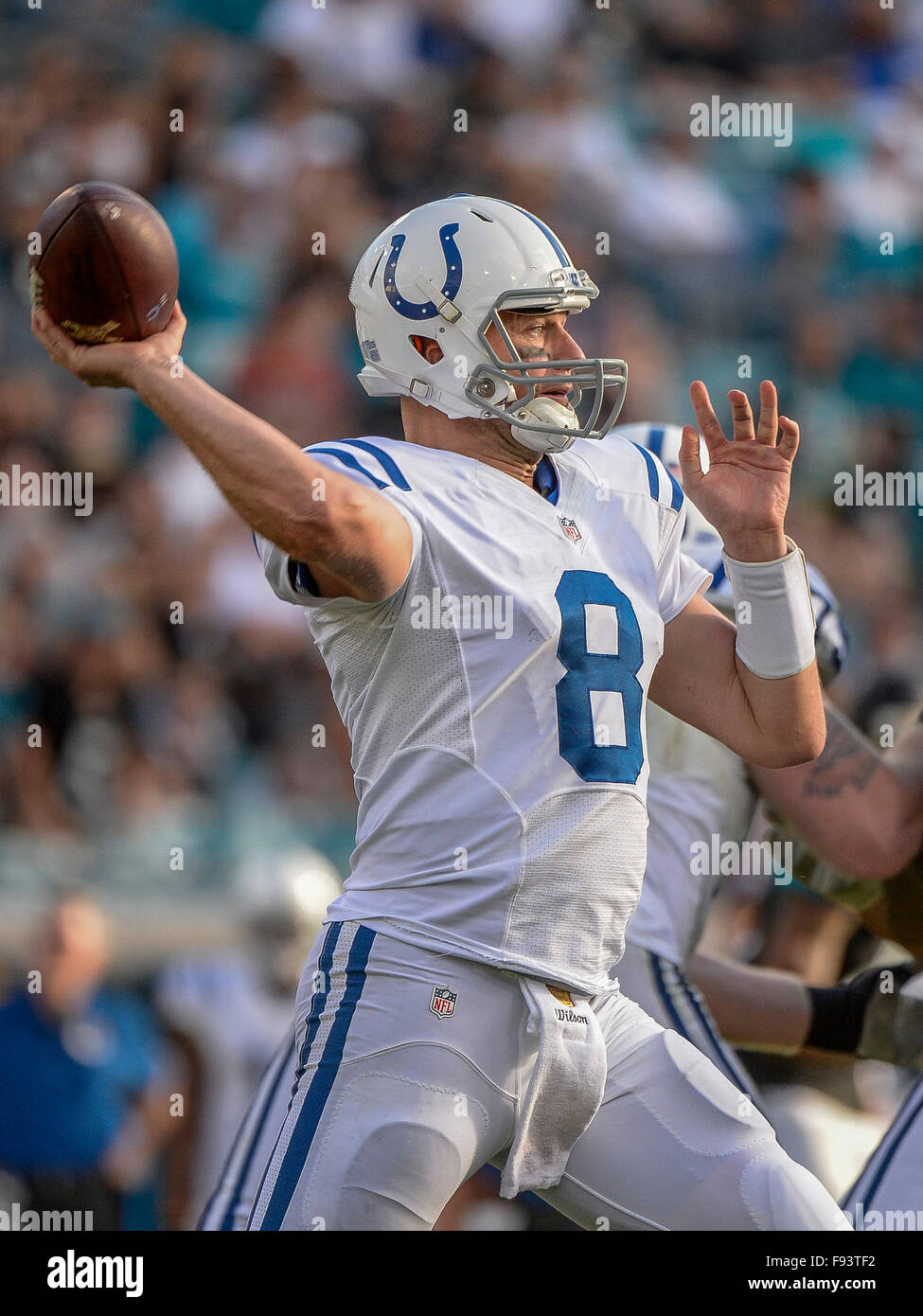 Jacksonville, FL, USA. 13th Dec, 2015. Indianapolis Colts quarterback ...