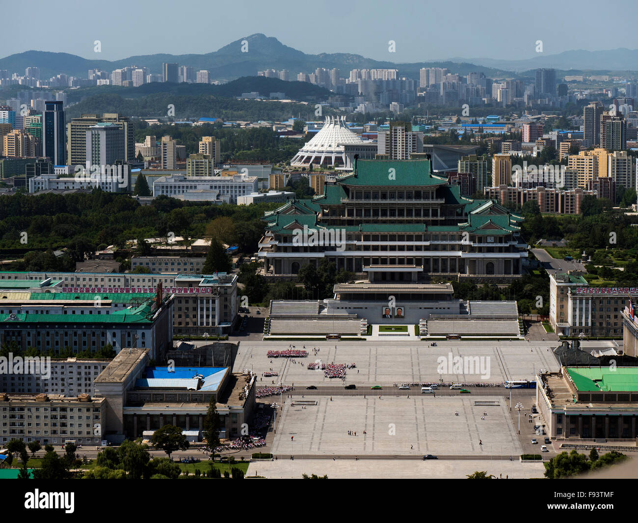 Kim il Sung square, Pyongyang,, North Korea, Asia Stock Photo - Alamy