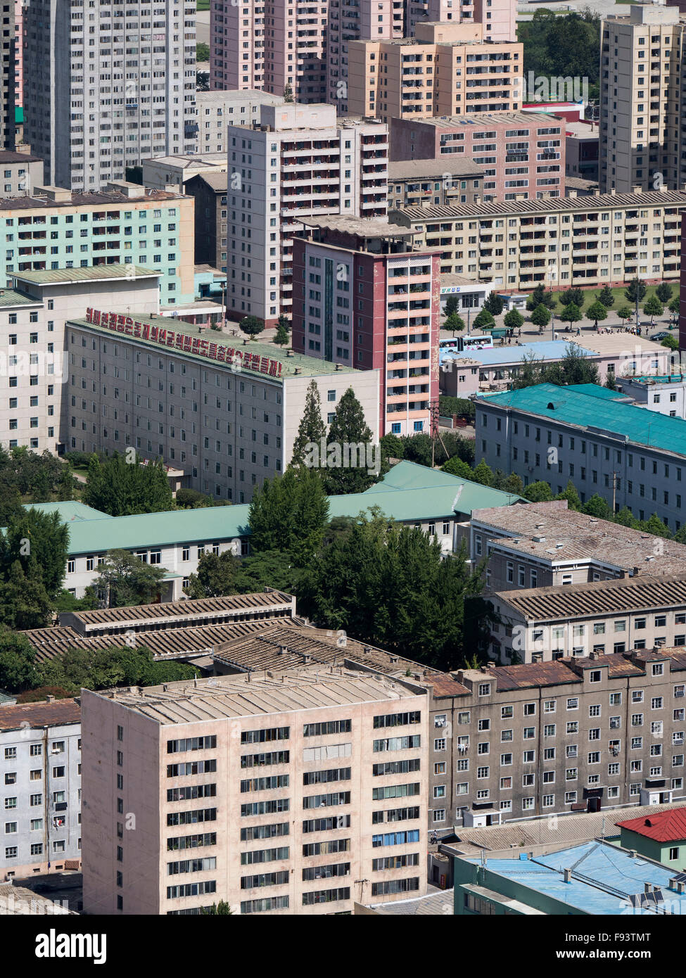 block of flats, Pyongyang, North Korea, Asia Stock Photo - Alamy