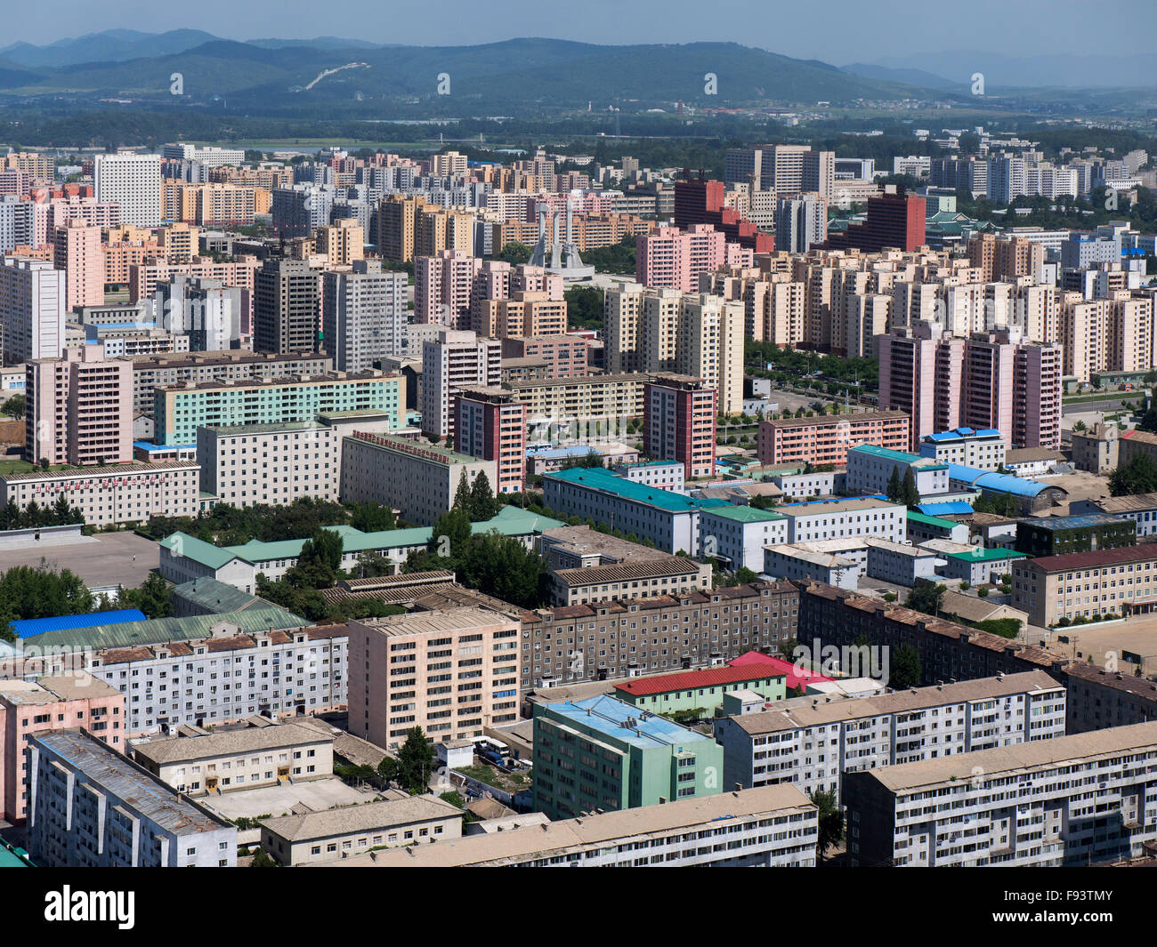 block of flats, Pyongyang, North Korea, Asia Stock Photo - Alamy