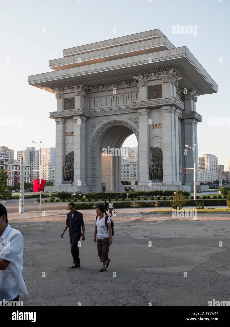 triumphal arch, Pyongyang, North Korea, Asia Stock Photo - Alamy