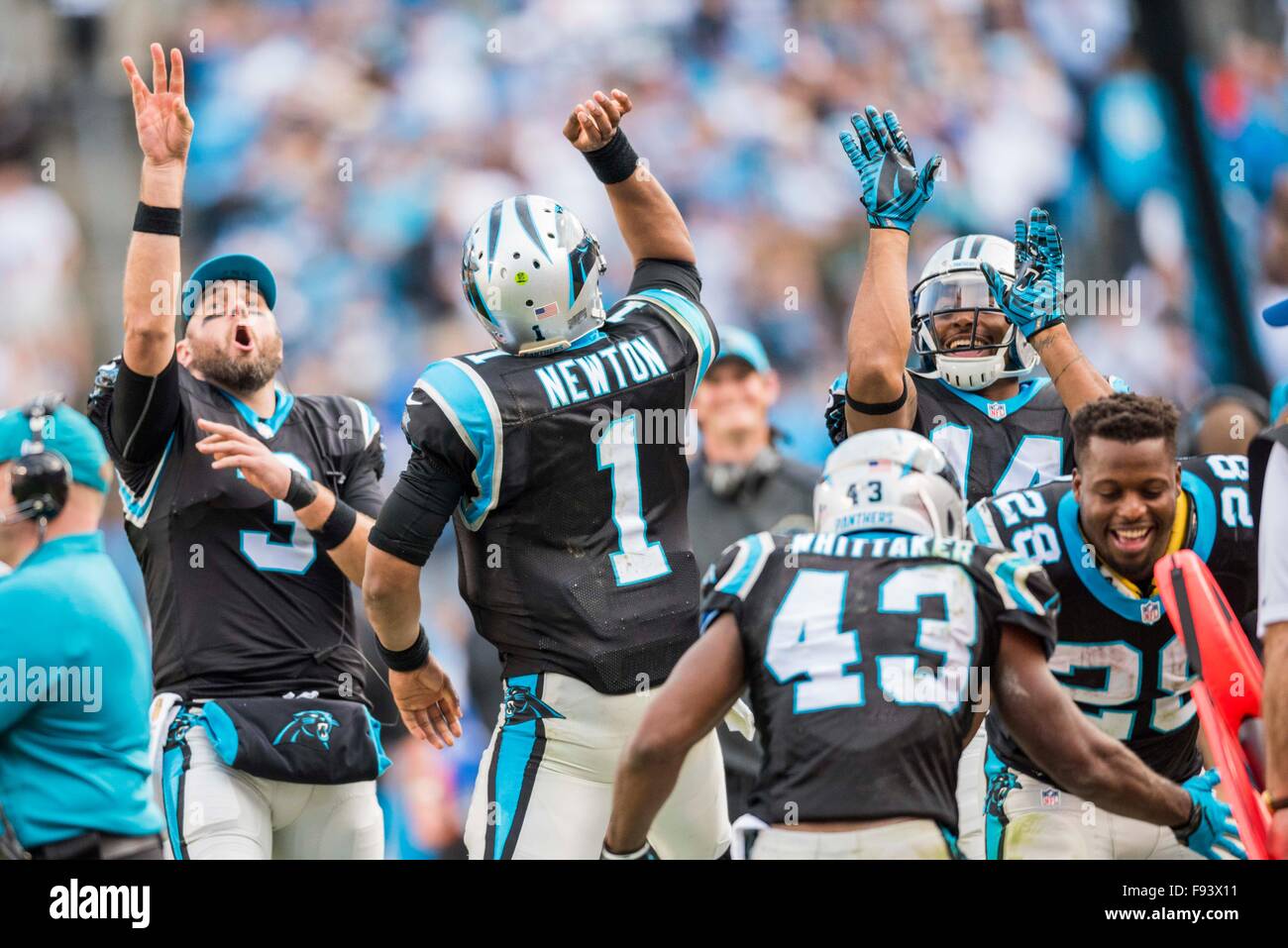 Charlotte, North Carolina, USA. 13th December, 2015. Carolina Panthers ...