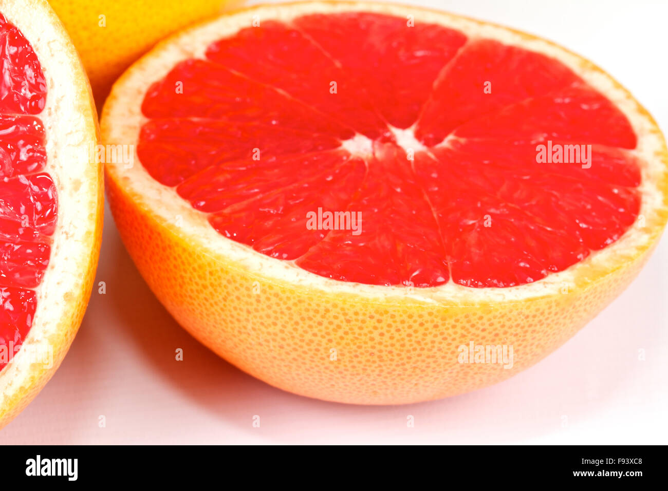 Ripe orange grapefruit isolated on white background Stock Photo - Alamy