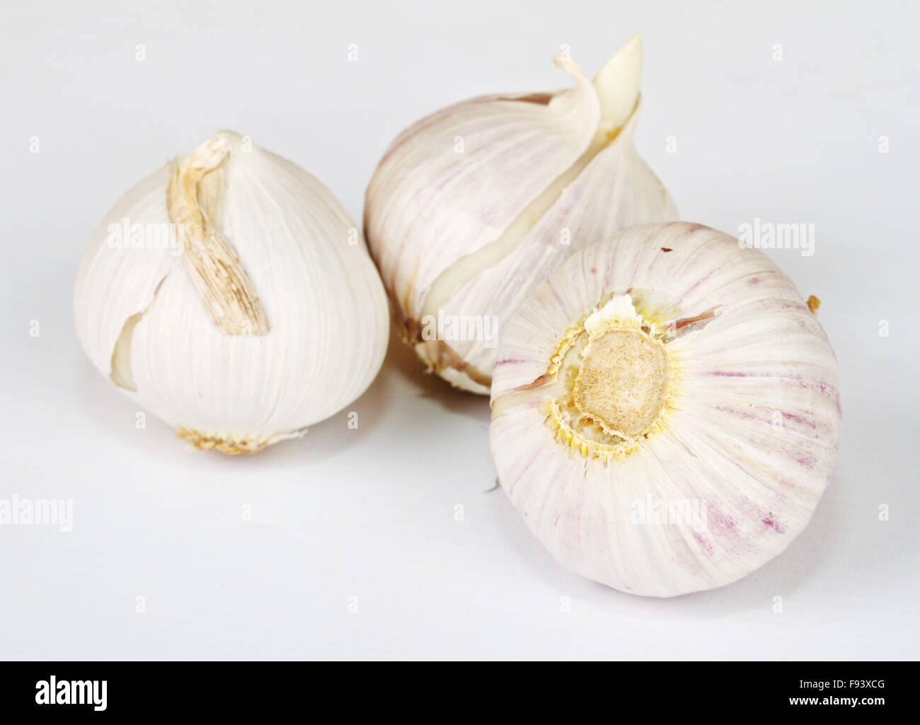 garlic bulb on the white isolate background Stock Photo - Alamy