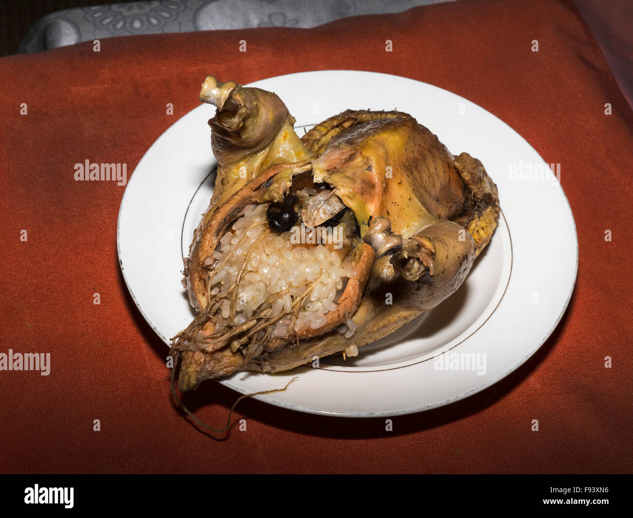stuffed chicken Kaesong style, North Korea, Asia Stock Photo - Alamy